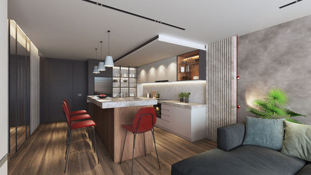 Mount Rainier Sample Apartment - IBA - Ipek Bankeroglu Architecture
